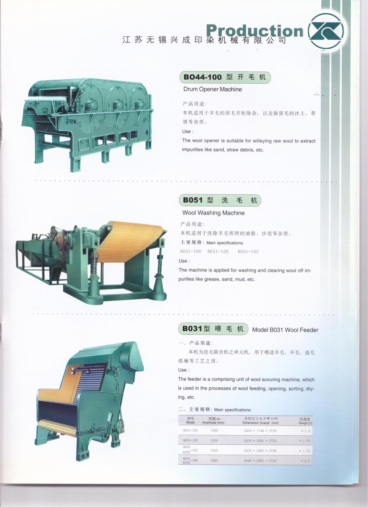 Automatic Feeder Wool Scouring Machine continuous for Industrial